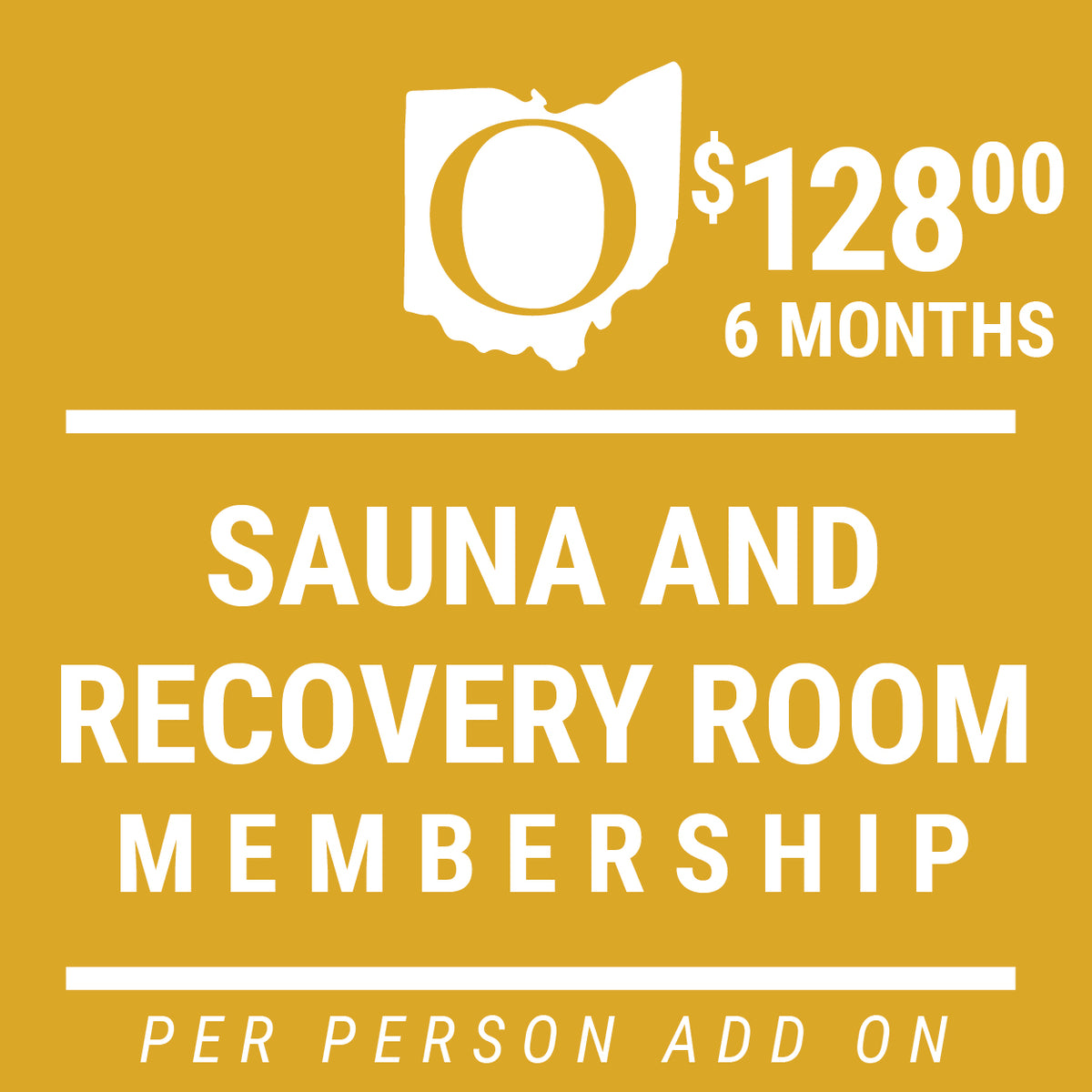 Sauna & Recovery Room Add On - 6 Month – Ohio Sports and Fitness
